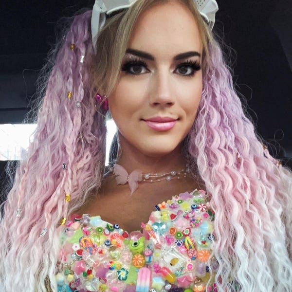 Sparkling Sky Festival Rave Birthday Party Girls Ponytail Extension - Etsy