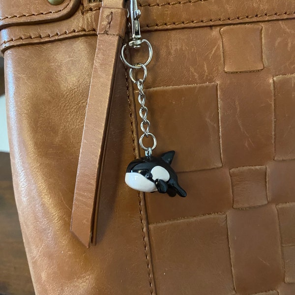 Miniature Orca Whale Keychain or Charm for Bag or Purse - Etsy