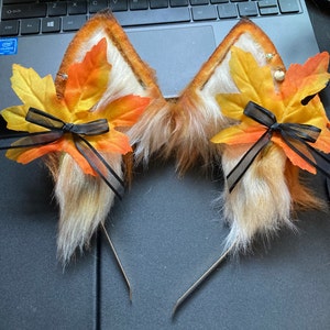 MTO Gray Siren Ears Gray and Black Water Creature Ears Fantasy Ears ...