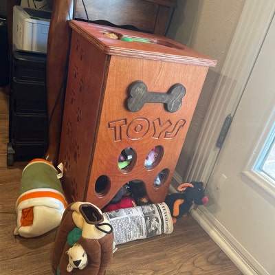 Dog Toy Box - Etsy
