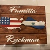 Personalized Two Countries Wood Sign - Etsy