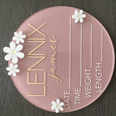 Acrylic Baby Milestone Marker, Baby Milestone Discs, Interchangeable ...