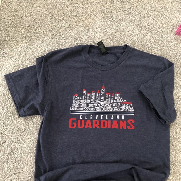 Cleveland Pro Baseball Team Skyline Names Graphic - Etsy
