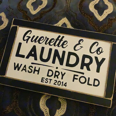 Mini Laundry Sign Tiered Tray Signs Laundry Room Decor - Etsy