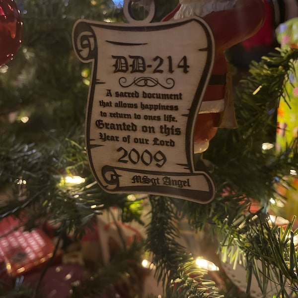 Personalized Military Retirement Ornament Veteran Gift Military ...