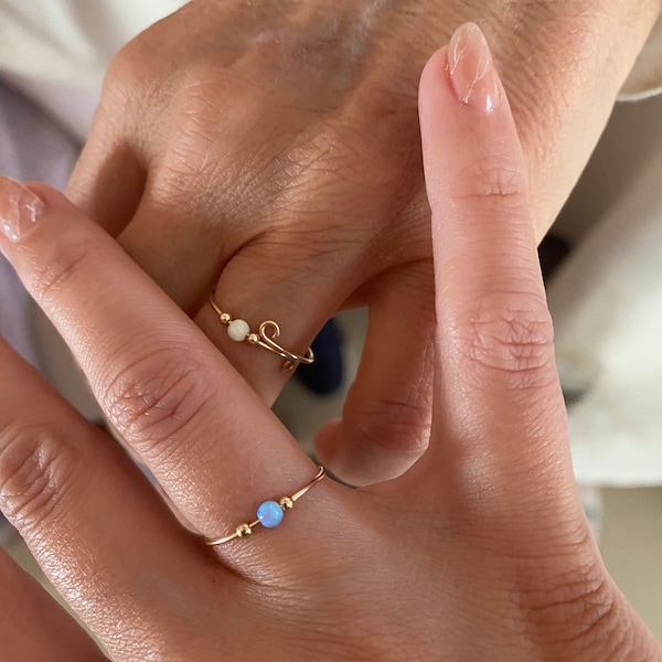 Anti Stress Anxiety Ring - Stress Relief Ring - Adjustable Fidget Ring ...