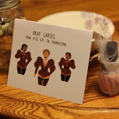 Beyonce Formation Okay Ladies Now Lets Get in Formation Bridal Card ...