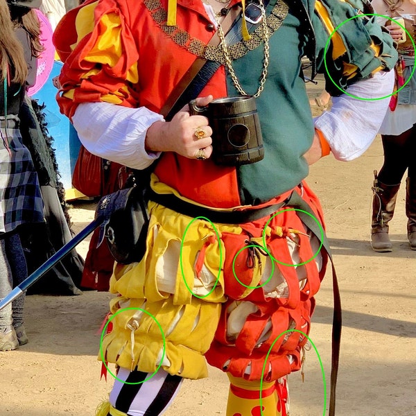 10 Aglets (for Medieval/renaissance/sca Lacing Points & Larp/cosplay ...