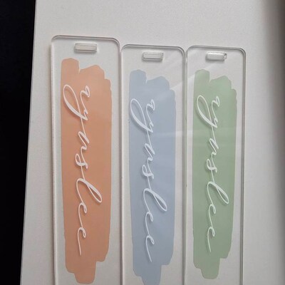 Personalized Bookmark, Acrylic Book Mark, Bookmark Personalized, Custom ...
