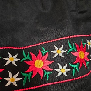 Authentic German Long Brown 3 Piece Dirndl Set With Bavarian Floral ...