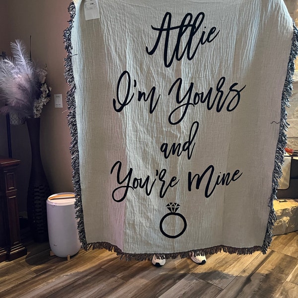 Proposal Decorations, Will You Marry Me Blanket, Marriage Proposal ...