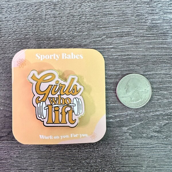 Girls Who Lift Pin, Gym Pin, Hard Enamel Pin, Crossfit Pin, Gym ...