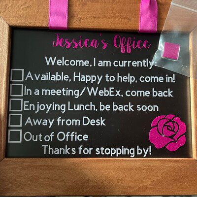 Door Sign,magnetic Door Sign,office Door Sign,coral Themed Door Sign ...