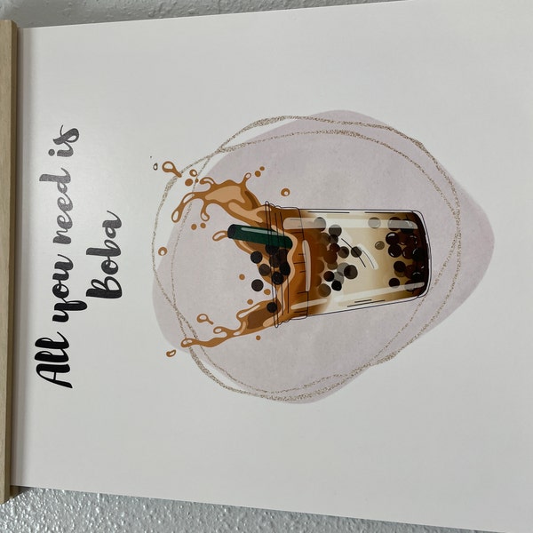 Boba Print, Boba Tea Print, Bubble Tea Print, Boba Wall Art, Boba Decor ...