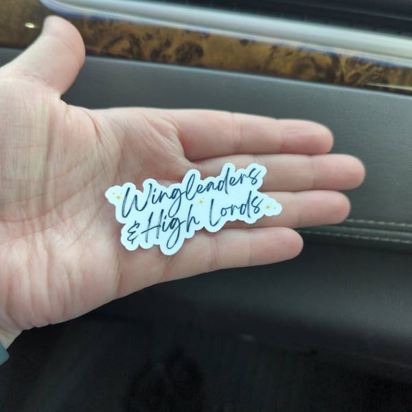 Wingleaders & High Lords Sticker, Bookish Sticker, Fourth Wing, Iron ...