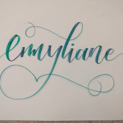 Uppercase Alphabet Brush Lettering Worksheets-printables, Tanya's Two ...