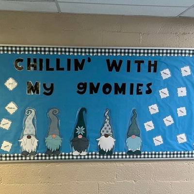 Winter Gnomes January Bulletin Board Kit - Etsy