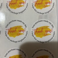 16 Thank You Stickers, Happy Mail Labels, Packaging Stickers, Chill Bro ...