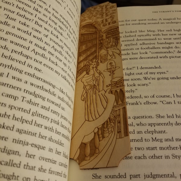 Beauty and the Beast Wooden Bookmark Fantasy Inspired Woodmark - Etsy