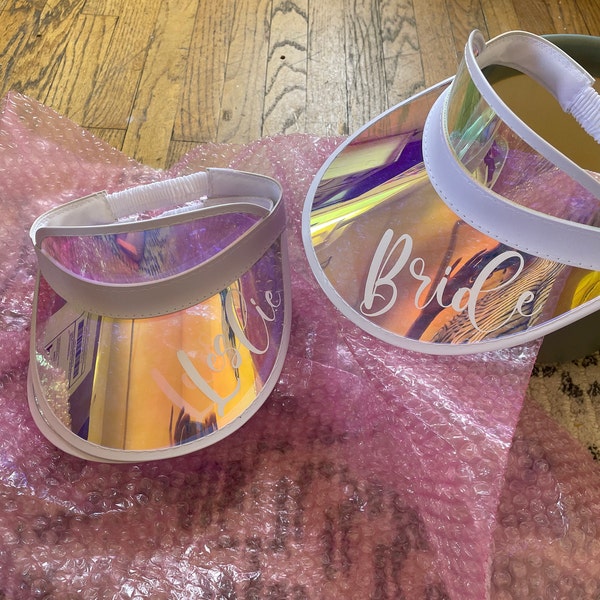 Personalized Sun Visors for Women Beach Visors With Names Bachelorette Party Visors Bachelorette ...