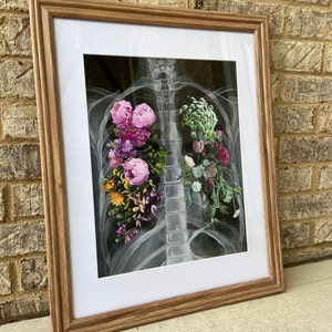 Floral Anatomy: Heart Print of Watercolor Anatomical Art - Etsy