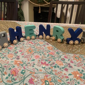 Build Your Own Train With Our Neutral Pink Train. Personalized Wooden ...