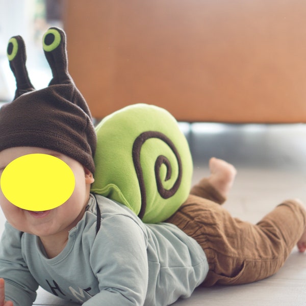 Green Snail Costume, Green Snail Shell and Brown Snail Hat Cosplay ...