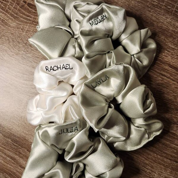 Personalized Scrunchie Will You Be My Bridesmaid Gifts Custom ...