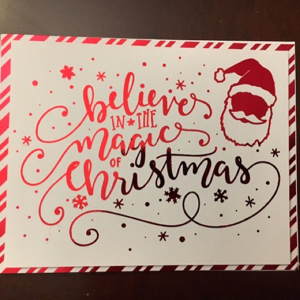 Christmas SVG Cut File, Santa SVG, Believe in the Magic of Christmas ...