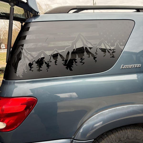 Fits 2010-2024 Toyota 4RUNNER Rear Side Windows Floral Flowers Pattern ...