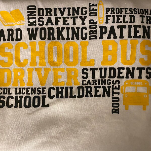 School Bus Driver Svg - Word Art - Svg - Dxf - Eps - Png - Cut File ...