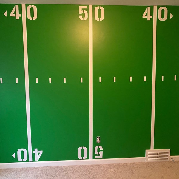 Football Field Yardline Decals Removable Vinyl 2088 - Etsy