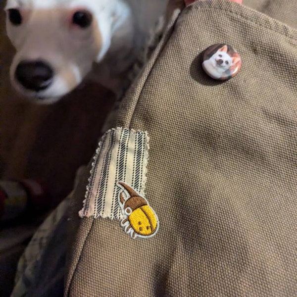 Tiny Beetle Patch, Unicorn Beetle Patch, Iron on Patch, Embroidered ...