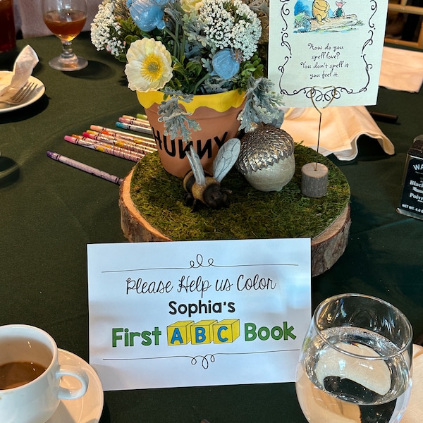 Personalized ABC Book Baby Shower Game / Alphabet Baby Shower Activity ...