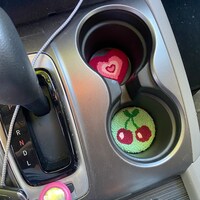 Set of 2 Car Coasters,cute Car Accessories,customizable Car Decor,new ...