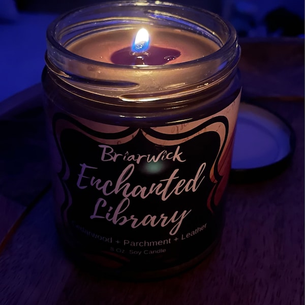 Enchanted Library Candle- Fantasy Inspired- Soy Vegan Candle - Etsy