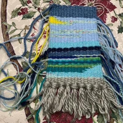 Handheld Traveler's Weaving Loom Kit Small Beginner DIY Gifts Travel ...