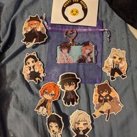 Bungou Stray Dogs Keyrings / Dazai / Double Sided / Anime Merch - Etsy ...