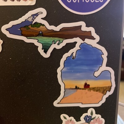 Michigan Sticker Matte - Etsy