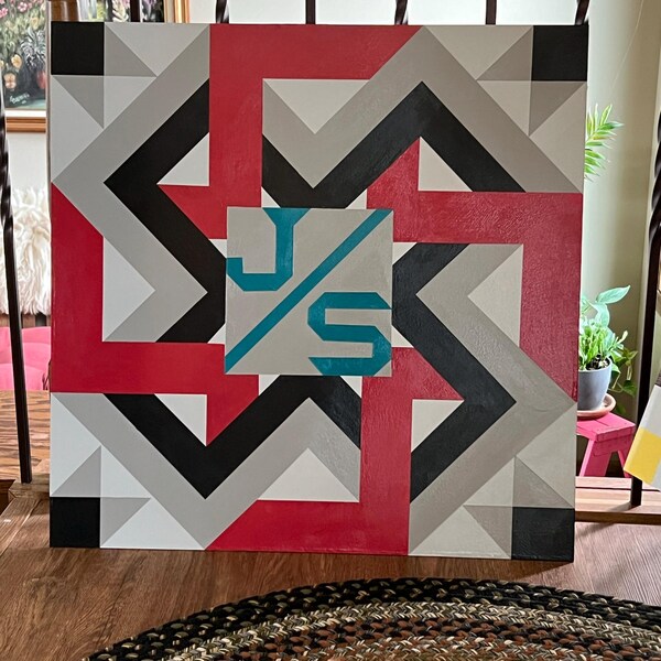 Modern Heart, Barn Quilt Pattern, Barn Quilt Laser Cut File, Barn Quilt ...