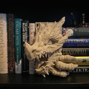 Dragon Book Nook 3d Printed Fantasy Book Shelf Décor and - Etsy