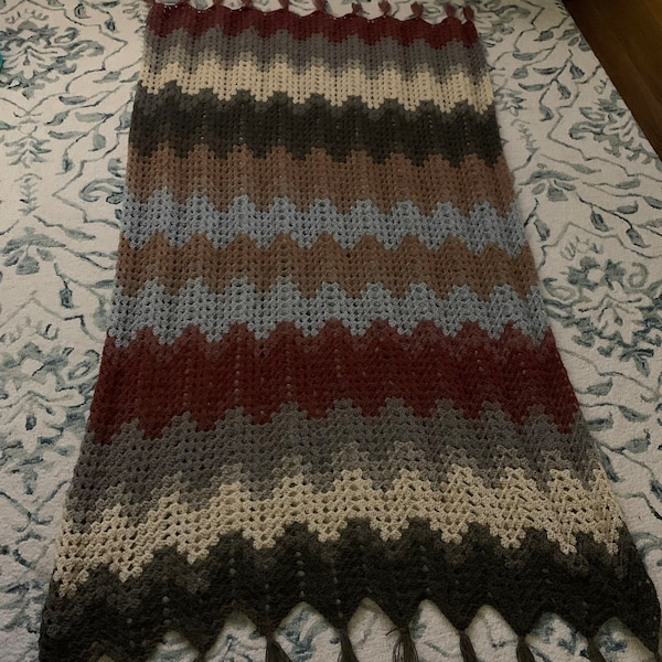 Sundance Throw Blanket Crochet Pattern, Granny Ripple Stitch Blanket ...