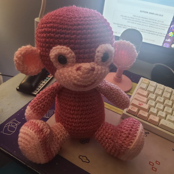 Amigurumi Pattern - Mambo the Monkey - Crochet Monkey - Amigurumi ...
