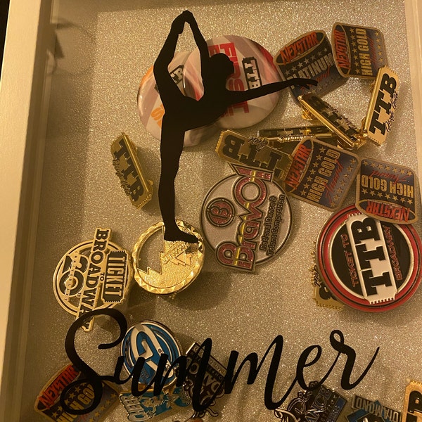 Personalized Dance Shadow Box | Competition Pin Holder | Display Case ...