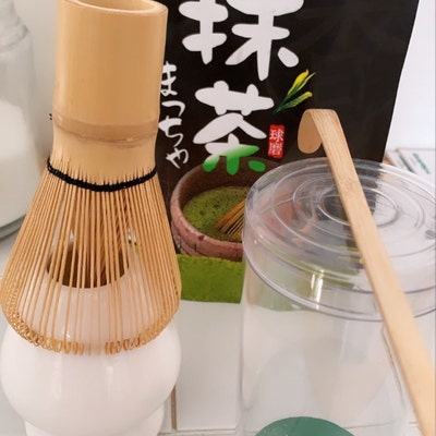 Japanese Small Floral Matcha Bowl / Cup Set Handmade & Painted in Japan ...
