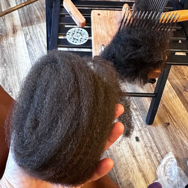 Fiber Combing Diz and Threader Set for Dizzing off the Fiber After Wool ...