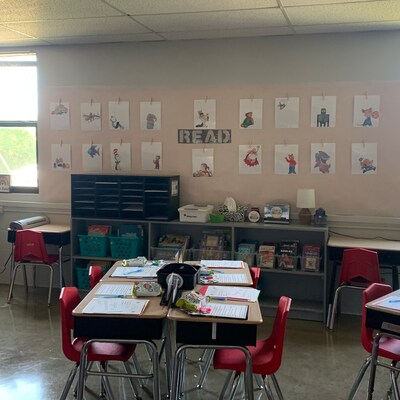 Neutral Boho Modern Amazing Things Happen Here Bulletin Board Kit and ...