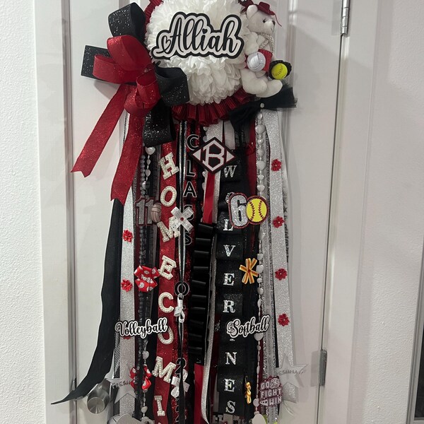 Custom WORD Glitter Cutout for Homecoming Mum | HOCO | Custom Mum ...