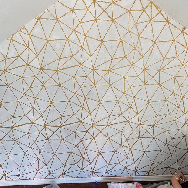 Geometric Painting Wall Stencil – Geometric Stencil for Painting Walls ...
