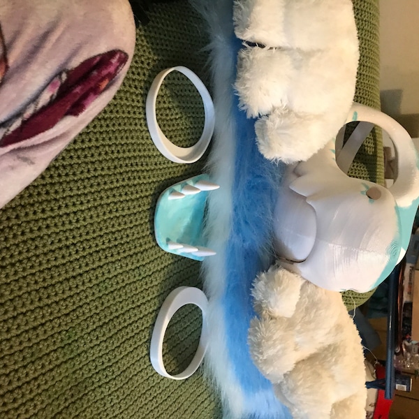 Furry Fursuit Head Base Wickerbeast With Nostrils Moving Jaw 3D Print ...